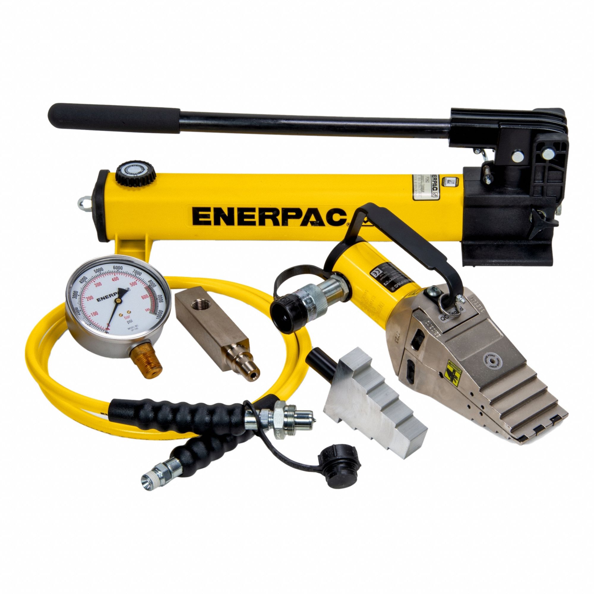 ENERPAC, 14 ton Nominal Capacity, 0 in Tip Clearance, Hand Pump ...