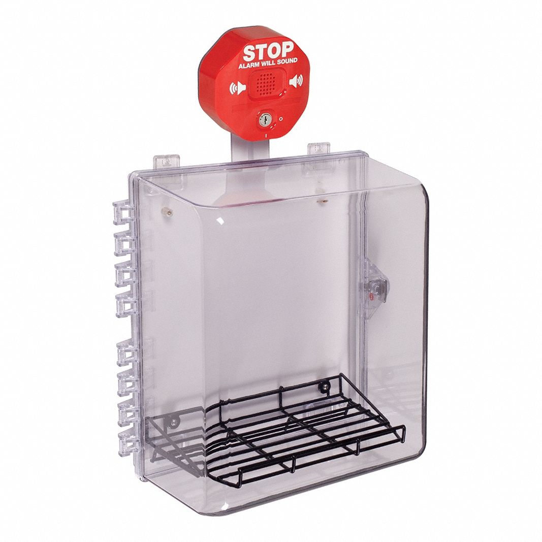 SAFETY TECHNOLOGY INTERNATIONAL, Polycarbonate, 14 3/16 in Overall Dp ...