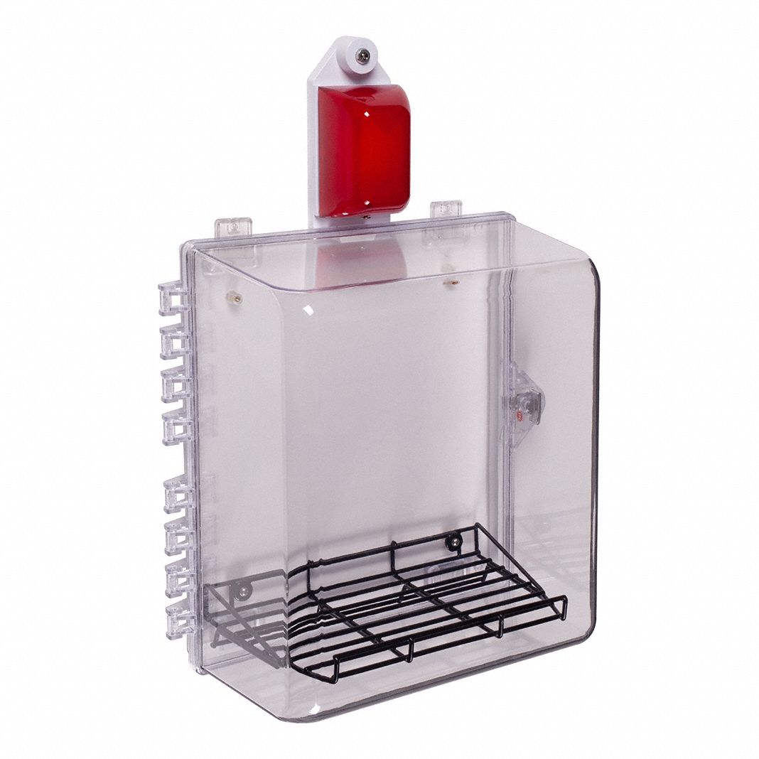 SAFETY TECHNOLOGY INTERNATIONAL, Polycarbonate, 14 3/16 in Overall Dp ...