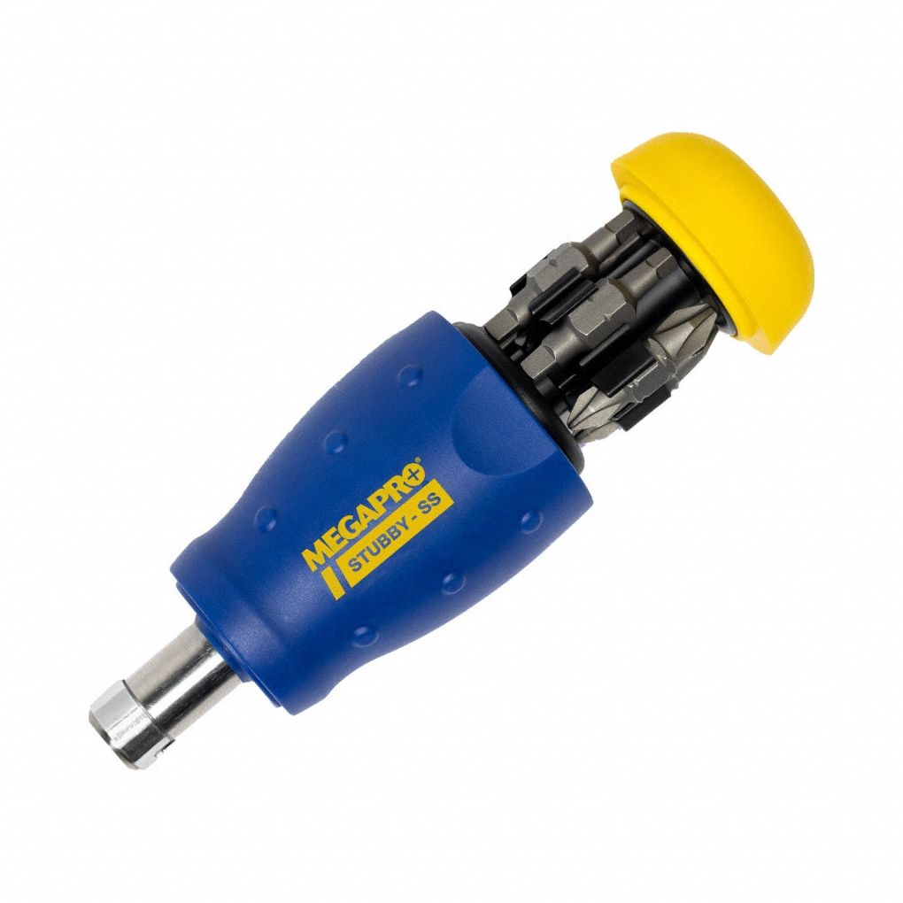 MEGAPRO, Phillips/Slotted/Square/Torx Tip, 12 Tips, Multi-Bit ...