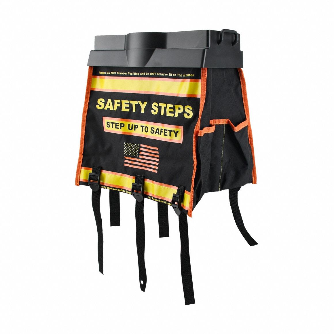 SAFETY STEPS, For Stepladders, Polypropylene, Ladder Tool Bag - 826P96 ...