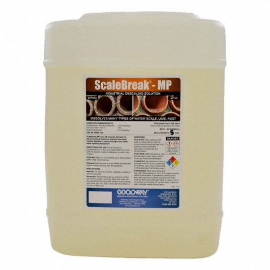 GOODWAY, ScaleBreak MP, 5 gal, Scale Remover - 832F59|SCALEBRK-MP-5 ...