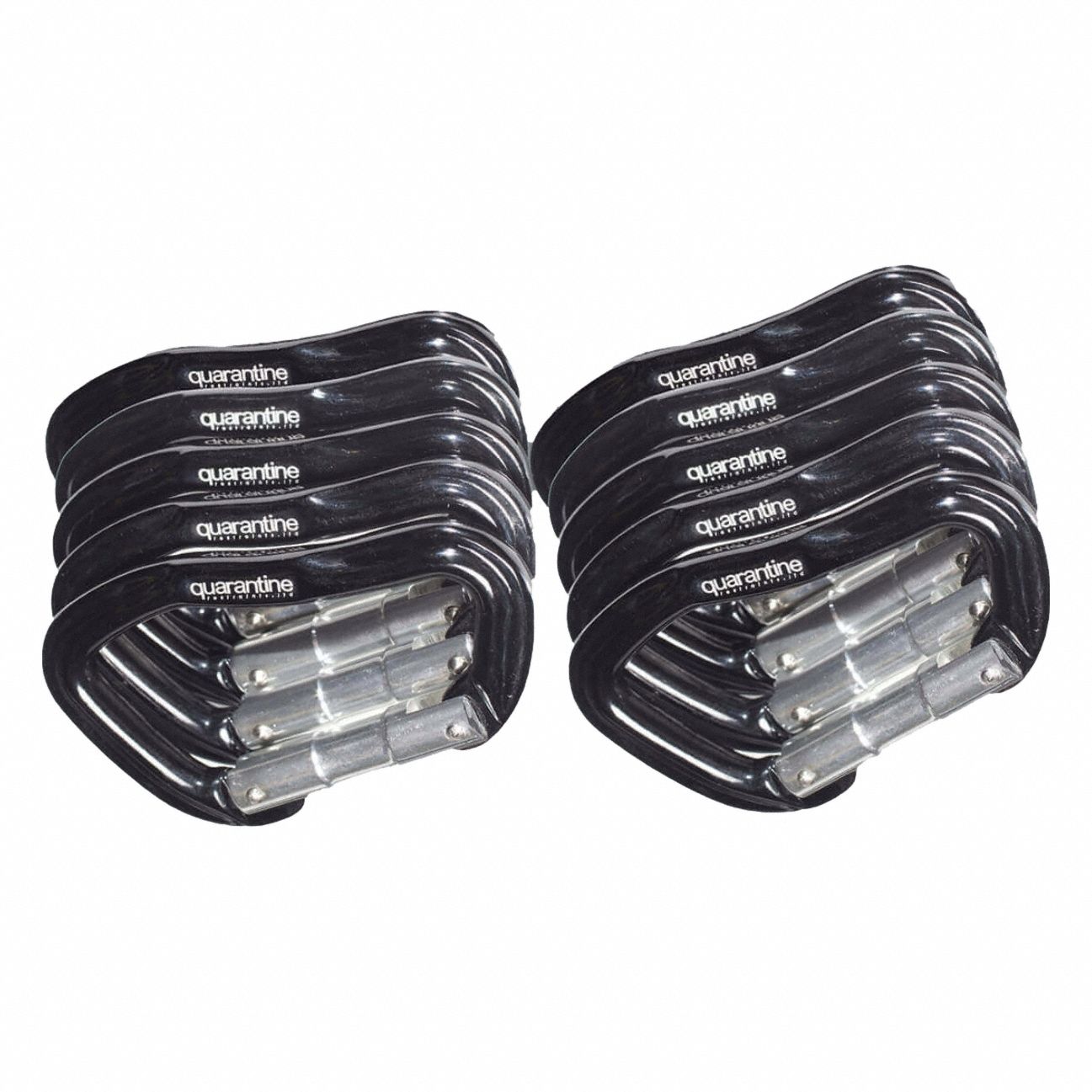 Black, (10) Carabiners, Carabiner - 54ZV58|QAB-CBL - Grainger