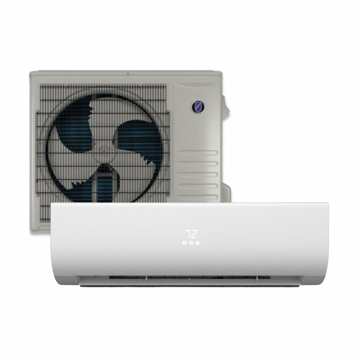 FRIEDRICH, 9,000 BtuH to 36,000 BtuH, 1,500 sq ft – 2,000 sq ft, Mini ...