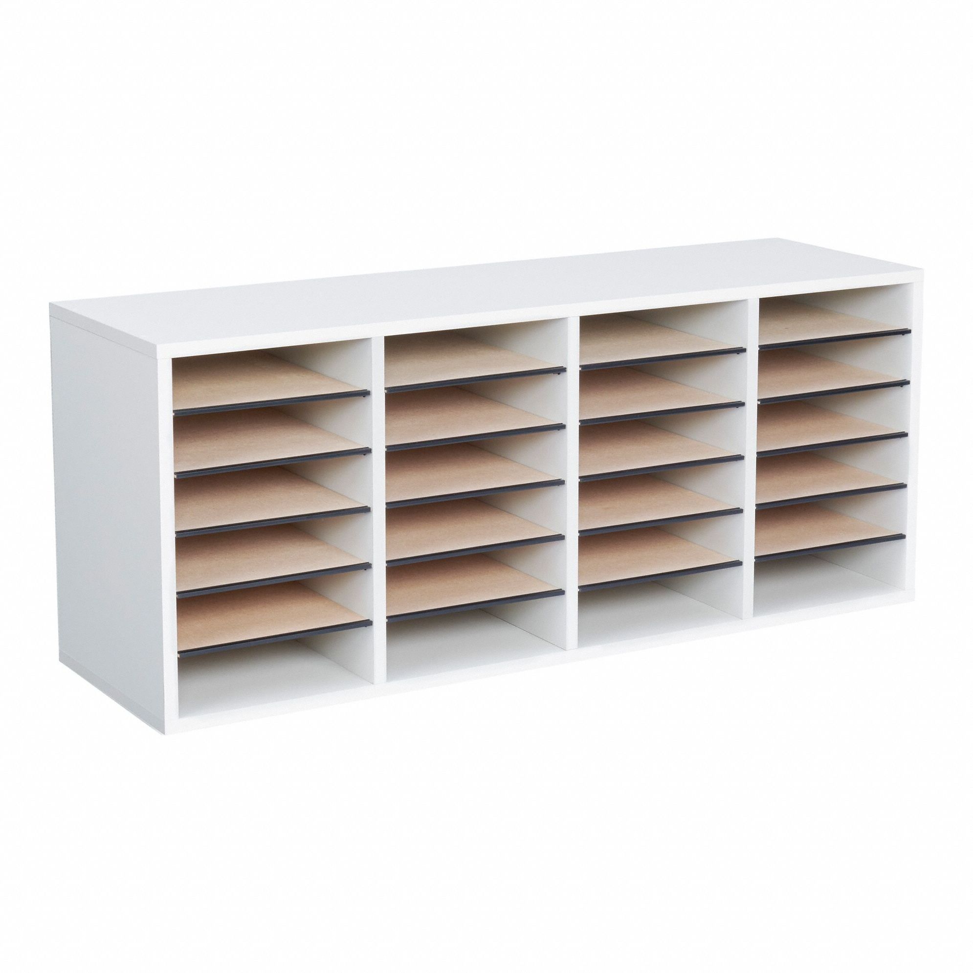 SAFCO, Gray, 24 Compartments, Literature Organizer - 65KT50|9423GR ...