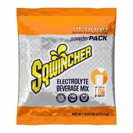 SQWINCHER, Orange, Bulk, Sports Drink Mix - 3UZL4|159016004 - Grainger