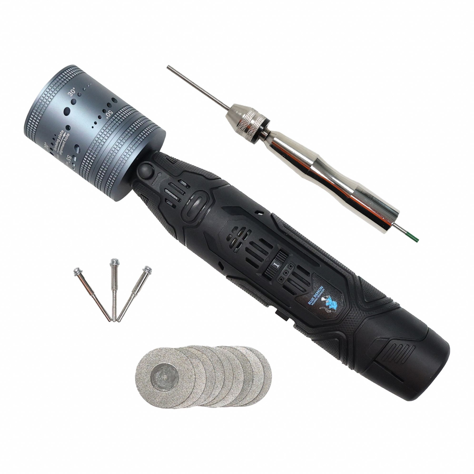 BLUE DEMON, 0.04 in to 0.15625 in, 15°to 60°, Tungsten Grinder - 852F33 ...