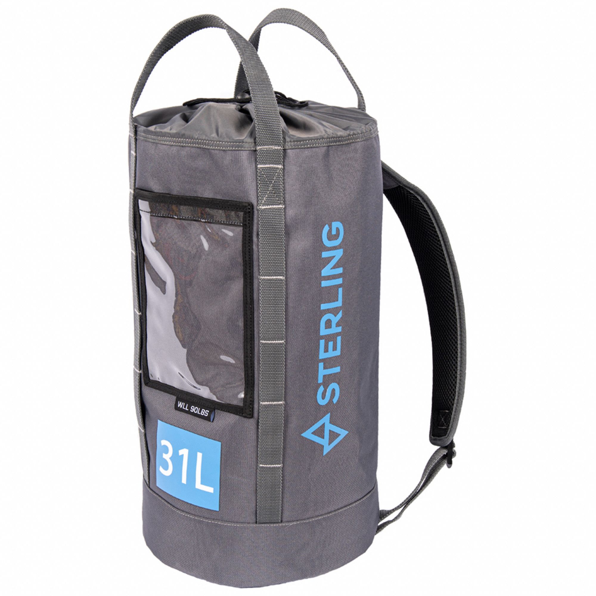 STERLING ROPE, Blue, 21 in Overall Ht, Rope Bag - 793UL7|MDBAGROPEBM31 ...