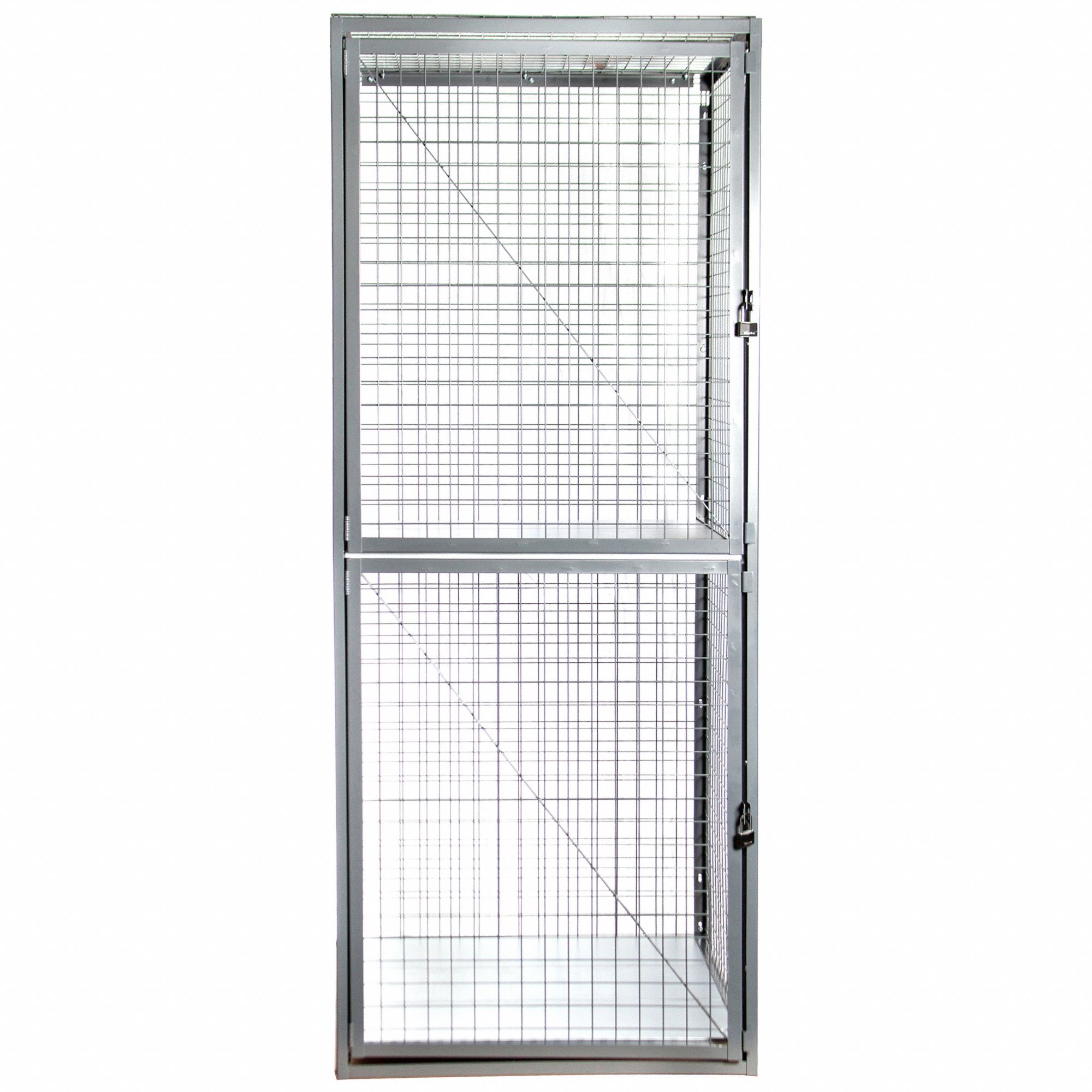 FOLDING GUARD, 48 in x 49 in x 93 in, 2 Tiers, Bulk Storage Locker Starter - 9T050|TS2-4849SK-3 ...