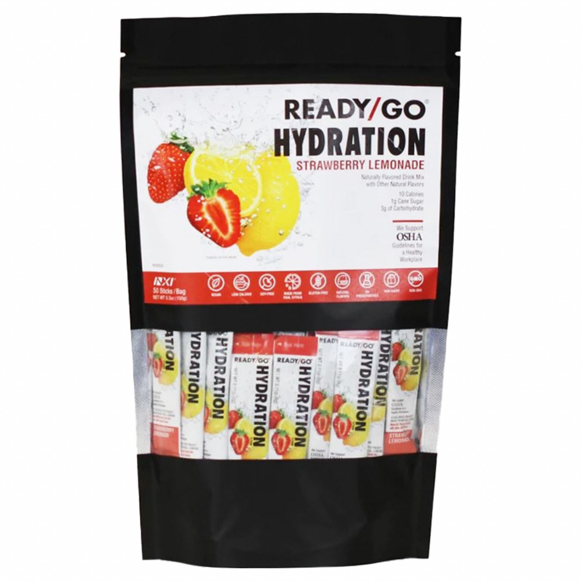 READY/GO HYDRATION, Strawberry Lemonade, Single-Serve, Sports Drink Mix ...