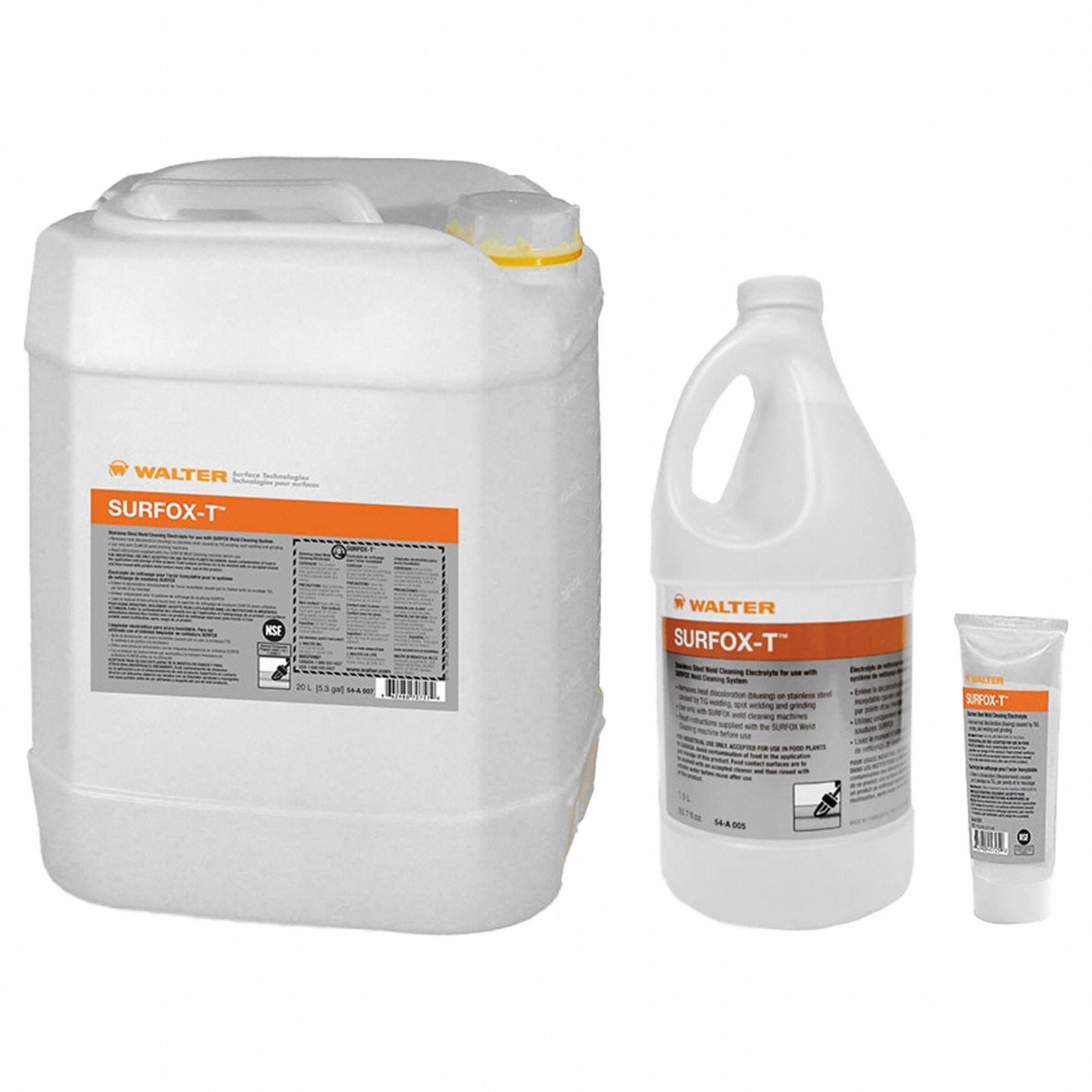 WALTER SURFACE TECHNOLOGIES, Surfox-G, 100 mL, Heavy Duty Weld Cleaning ...