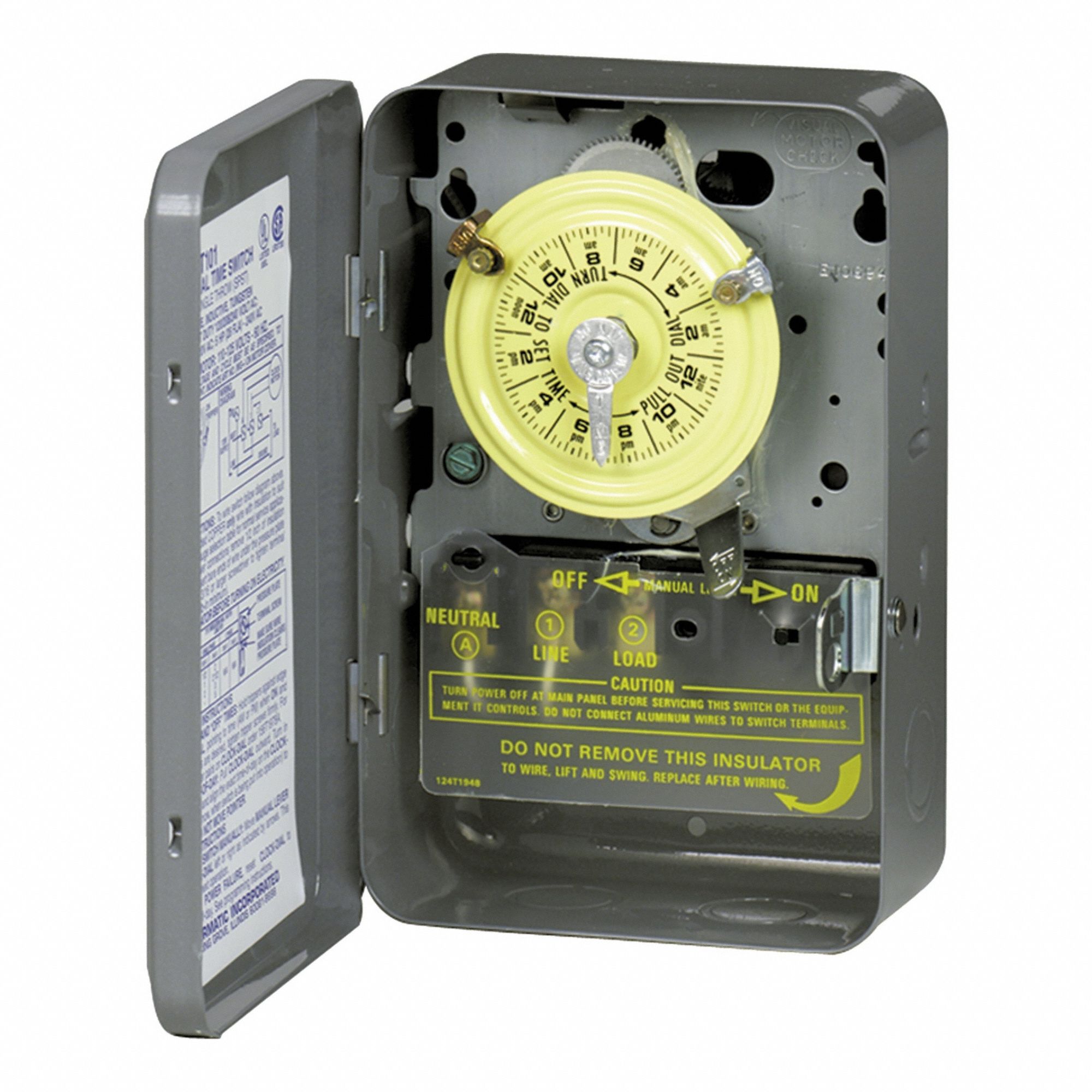 INTERMATIC, 24 hr, 120V AC, Electromechanical Timer - 20XE73|T105 ...