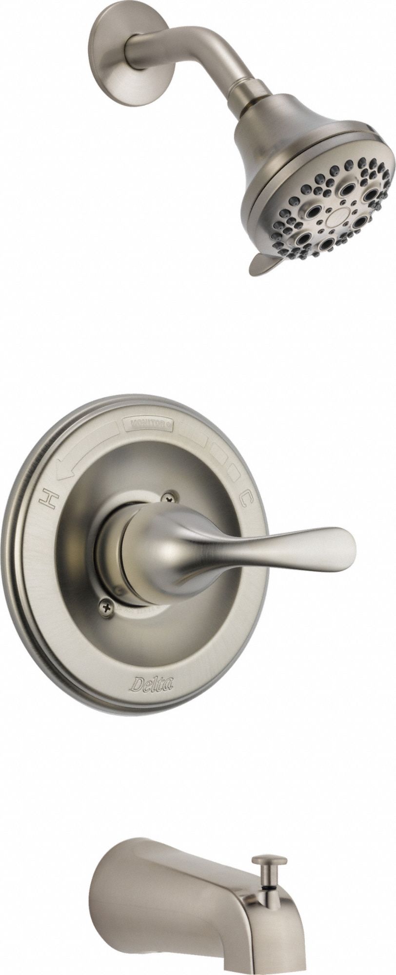 DELTA, Classic Collection, 1.75 gpm Fixed Showerhead Flow Rate, Tub and ...