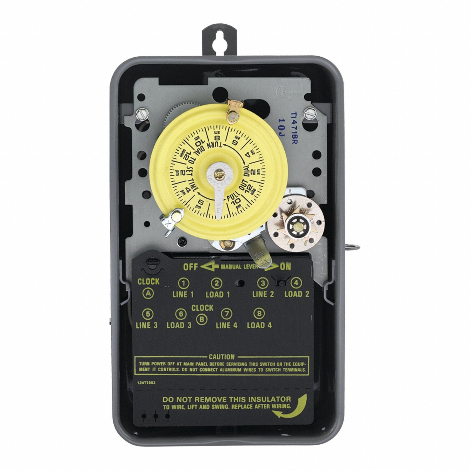 INTERMATIC, 24 hr, 120V AC, Electromechanical Timer - 6X766|T1471BR ...