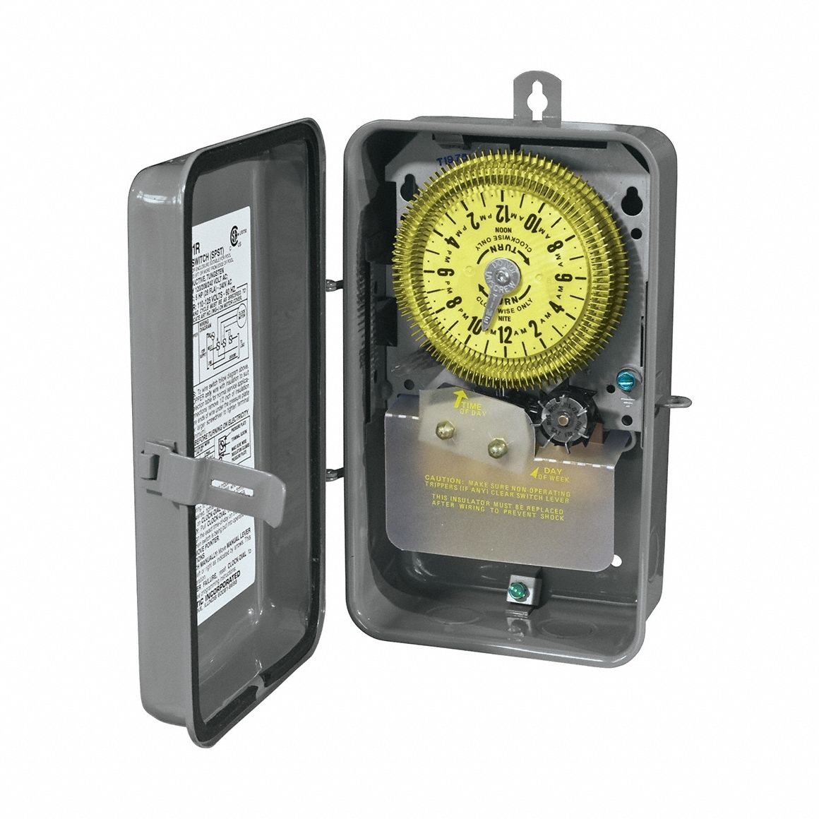 INTERMATIC, 24 hr, 125V AC, Electromechanical Timer - 4WZ27|T1975R ...