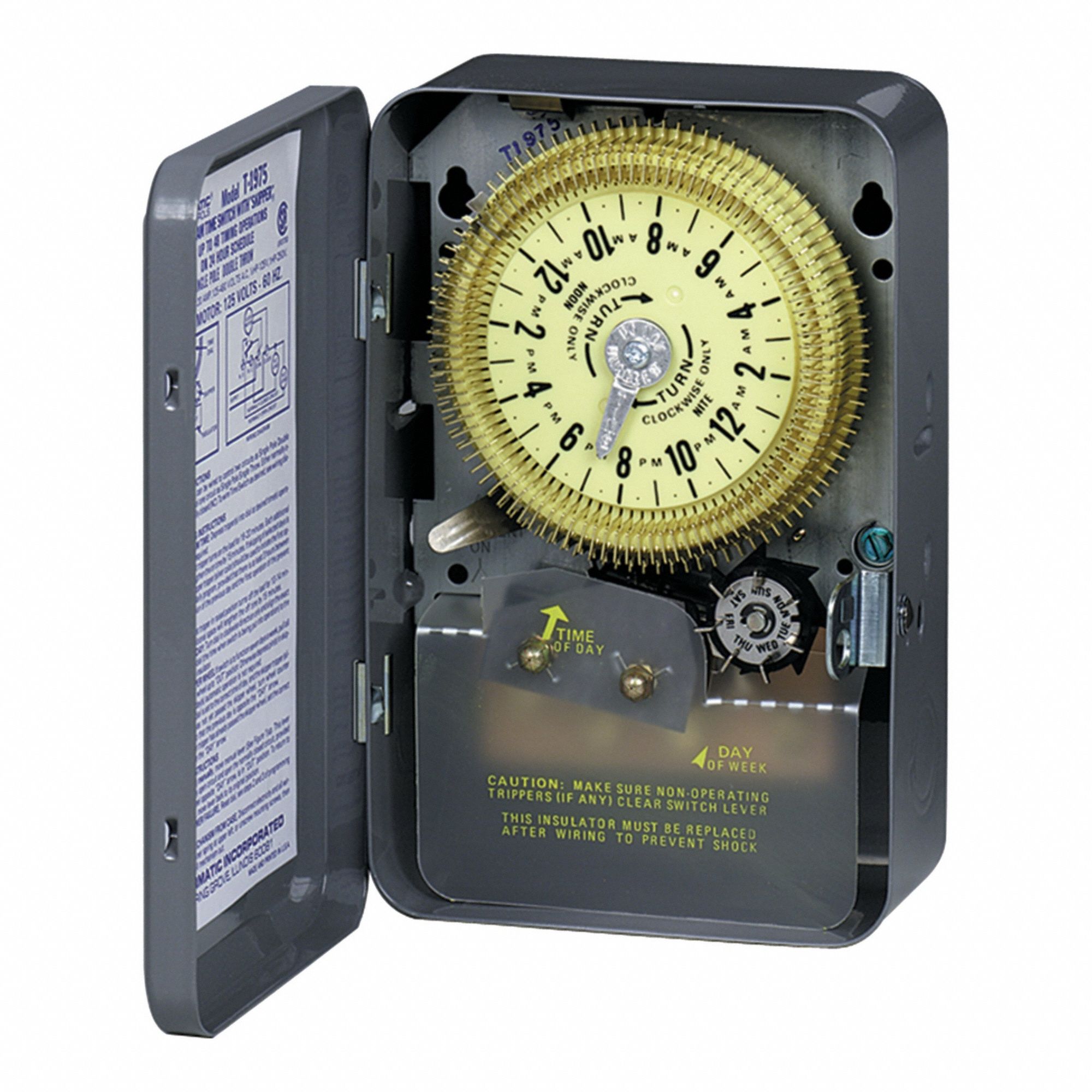 INTERMATIC, 24 hr, 208-277V AC, Electromechanical Timer - 6X762|T1976 ...