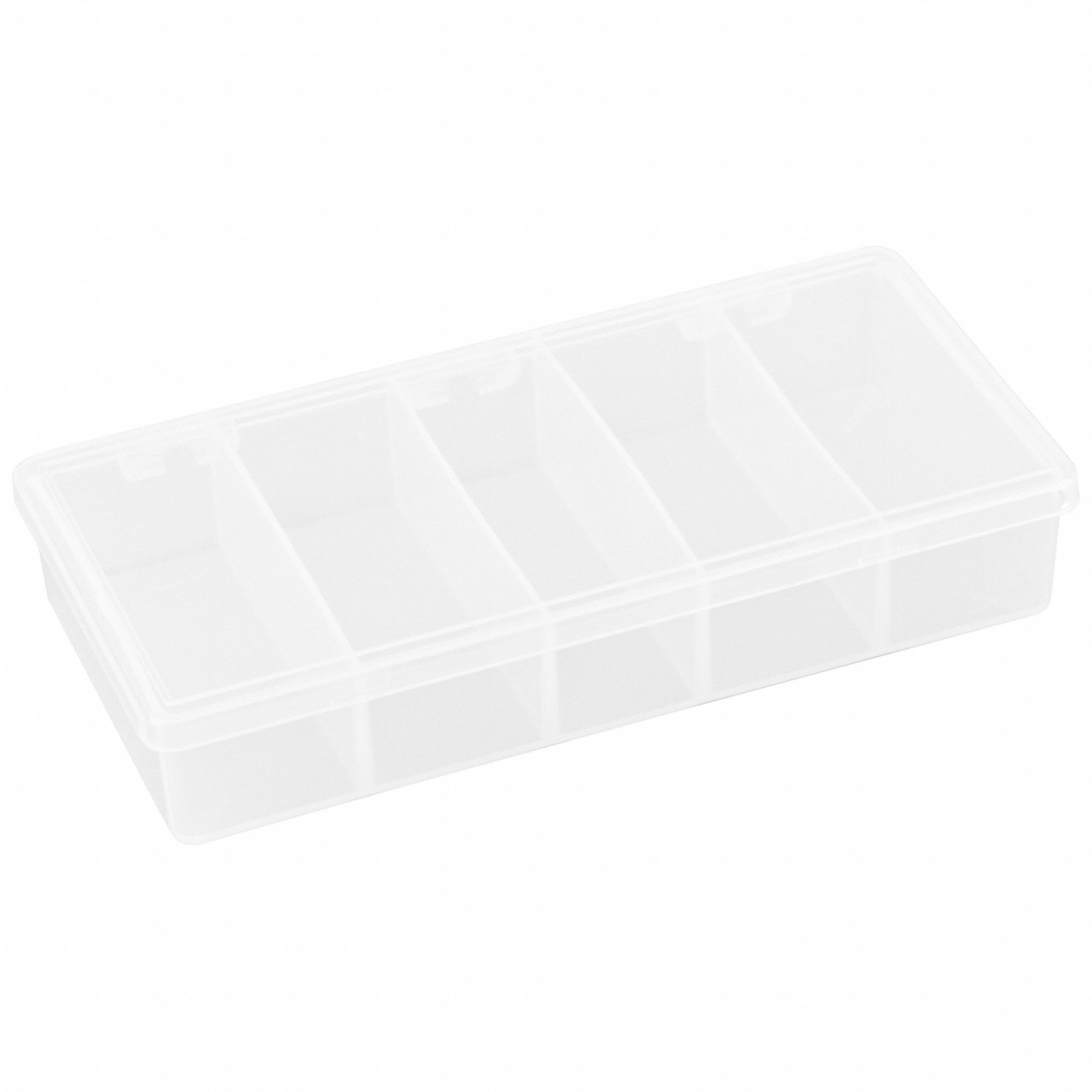 FLAMBEAU, 3 1/2 in x 7 in x 1 3/8 in, Clear, Compartment Box - 30C410 ...