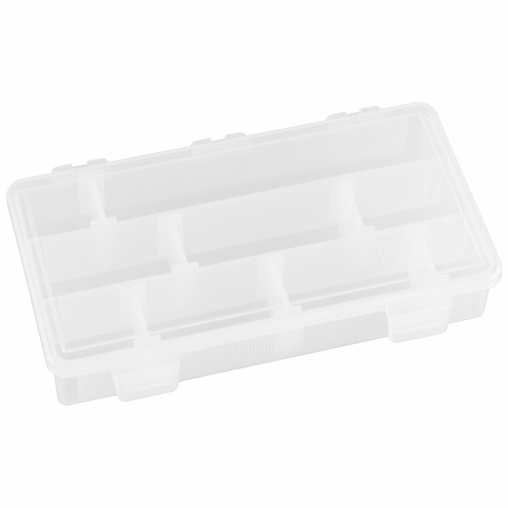 FLAMBEAU, 4 1/8 in x 7 in x 1 1/2 in, Clear, Compartment Box - 3KN90 ...
