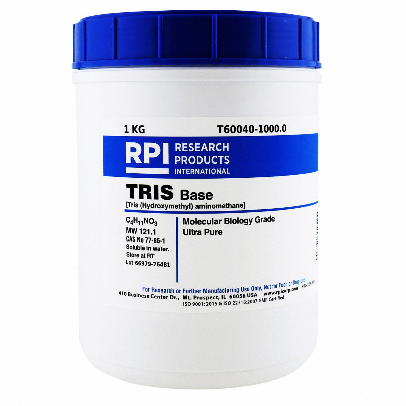 Lab, 1 kg, TRIS Base - Ultra Pure - 30UC22|T60040-1000.0 - Grainger