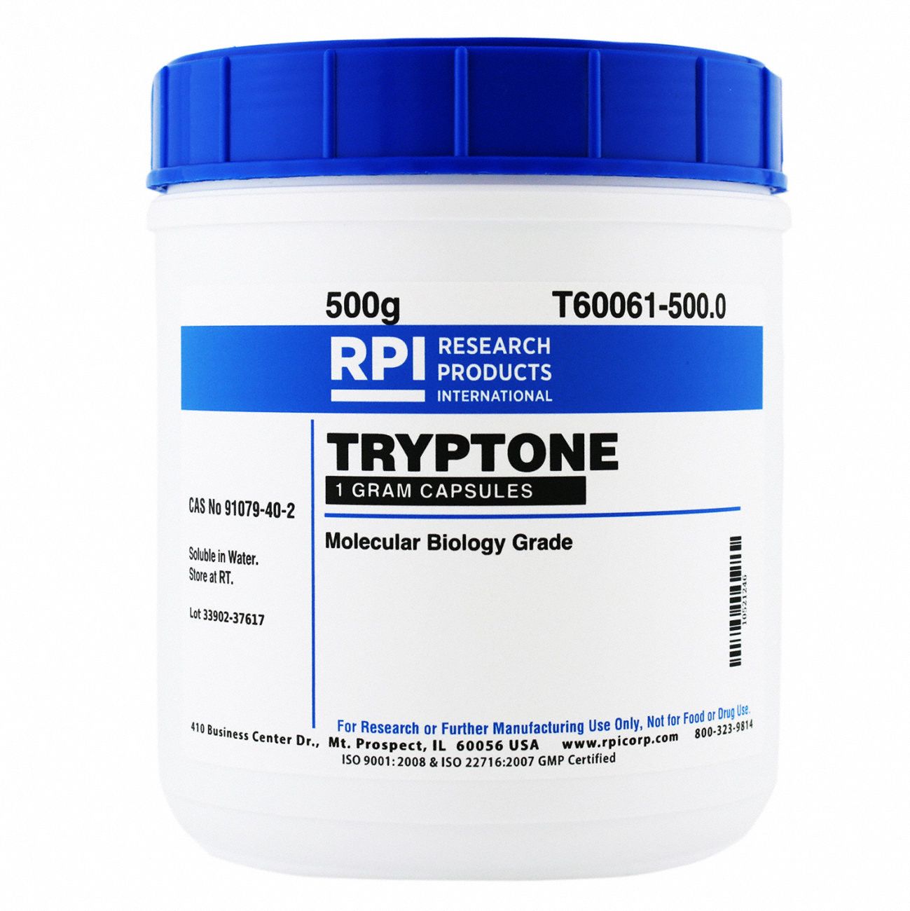 Lab, 500 g, Tryptone - 31GE39|T60061-500.0 - Grainger