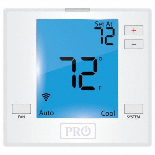 PRO1 IAQ, Heat and Cool, White, Wi-Fi Programmable Low Volt Thermostat ...