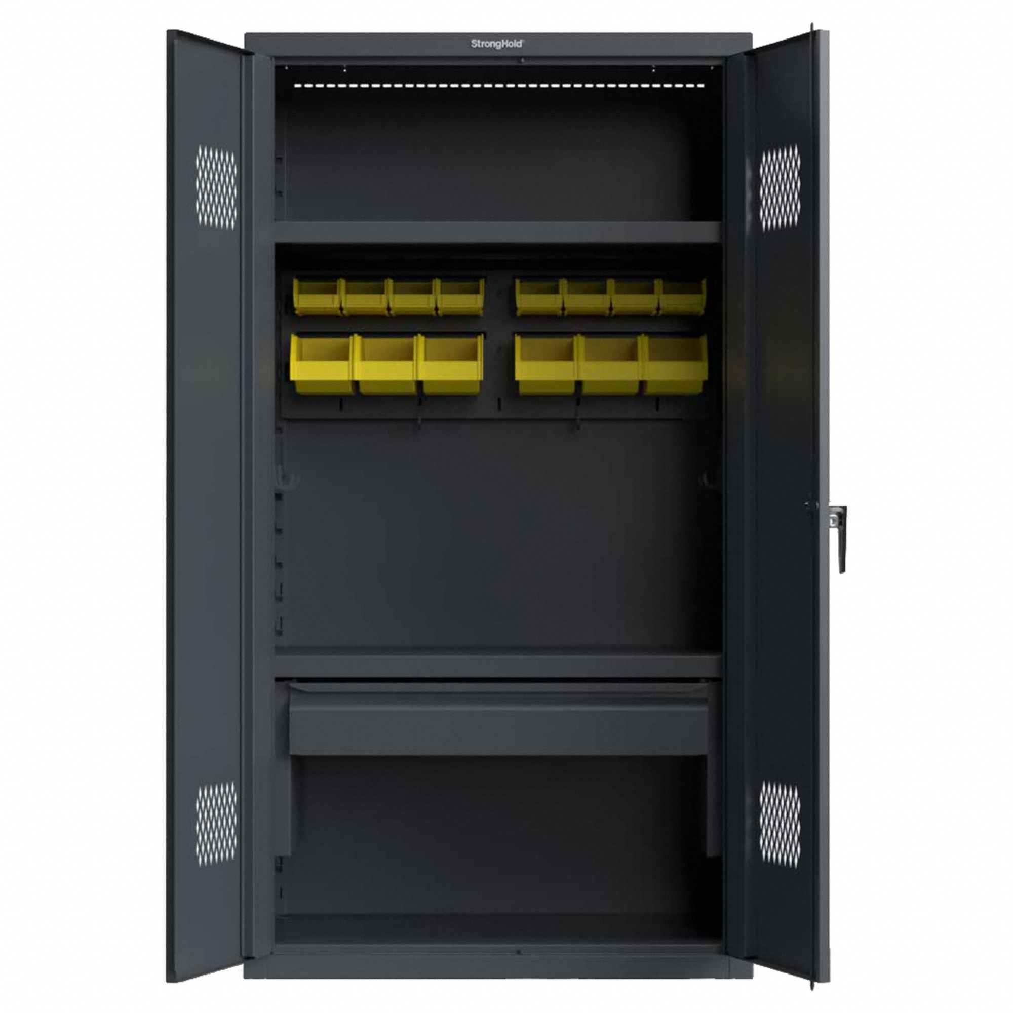 STRONG HOLD, 42 in x 24 in x 78 in, Steel, Locker - 804U51|TA-50-MED-P ...