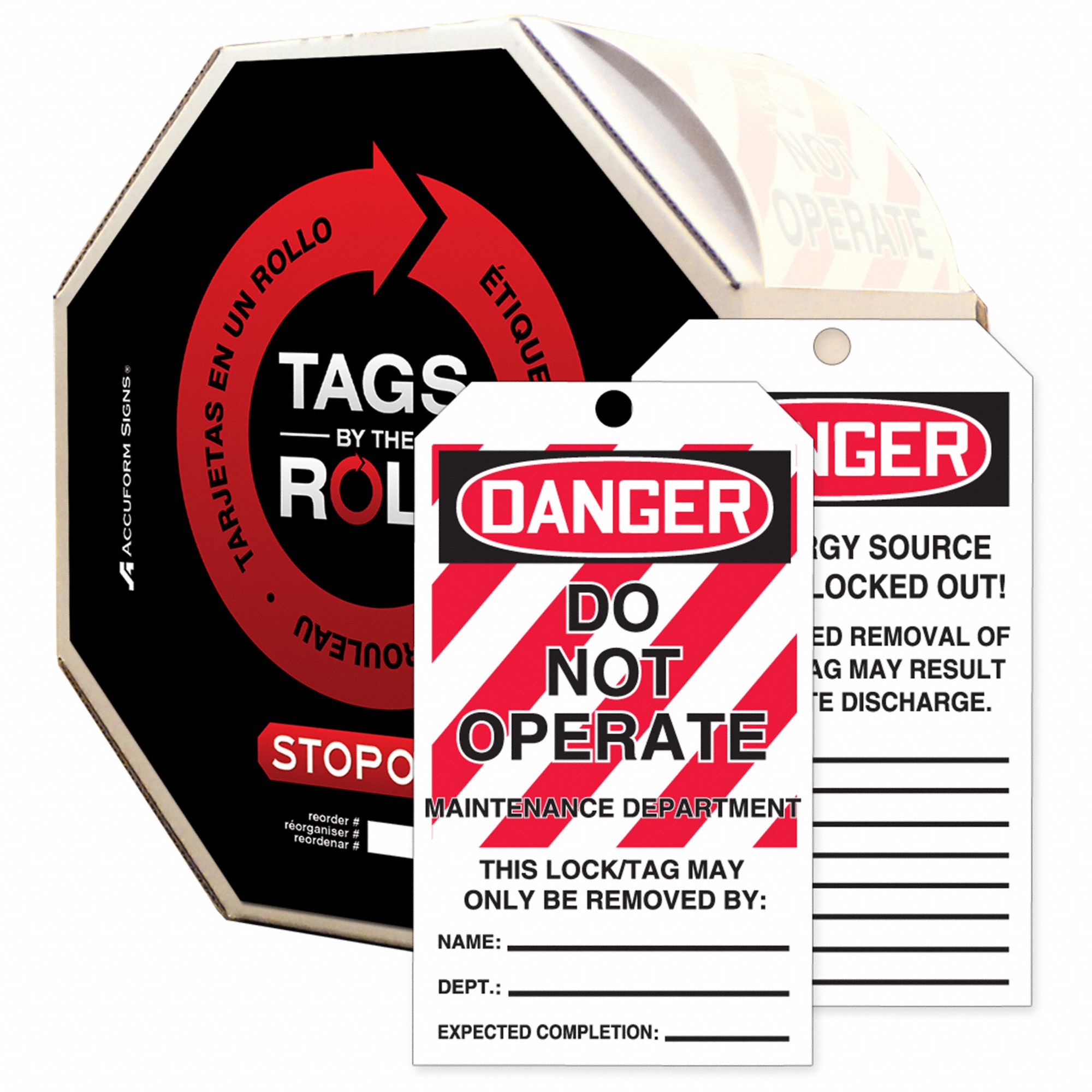 ACCUFORM, Danger, Do Not Operate, Danger Tag By The Roll - 772K49 ...