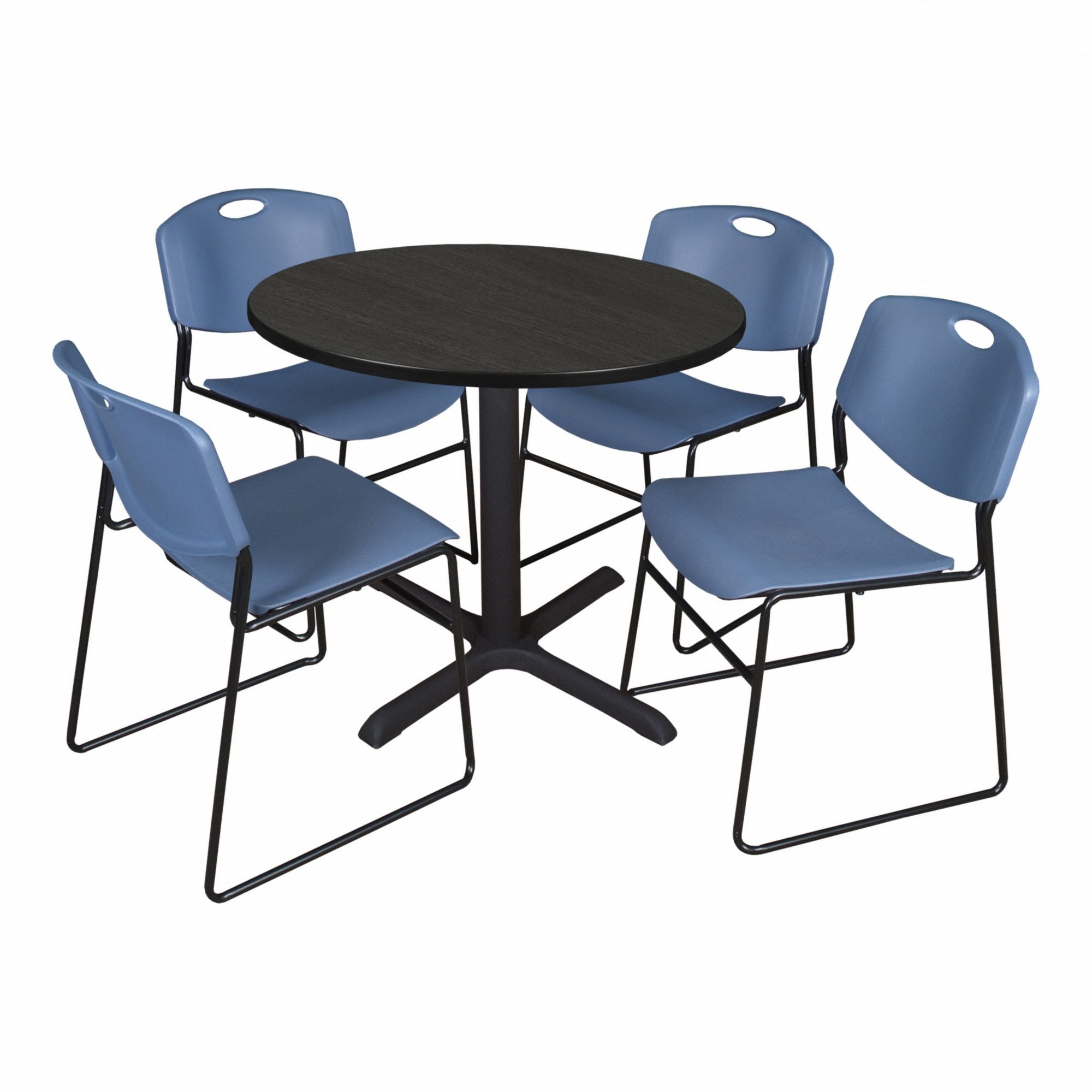 CAIN, Table and Chair Set - 824W46|TB42RNDAG44BE - Grainger