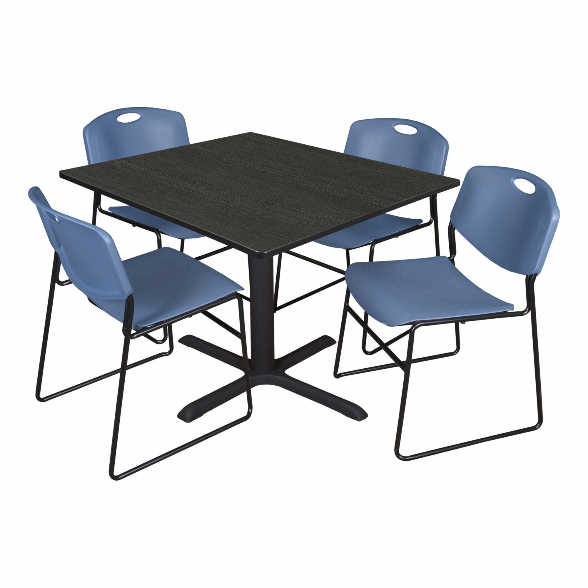 CAIN, Table and Chair Set - 824W56|TB4848AG44BE - Grainger