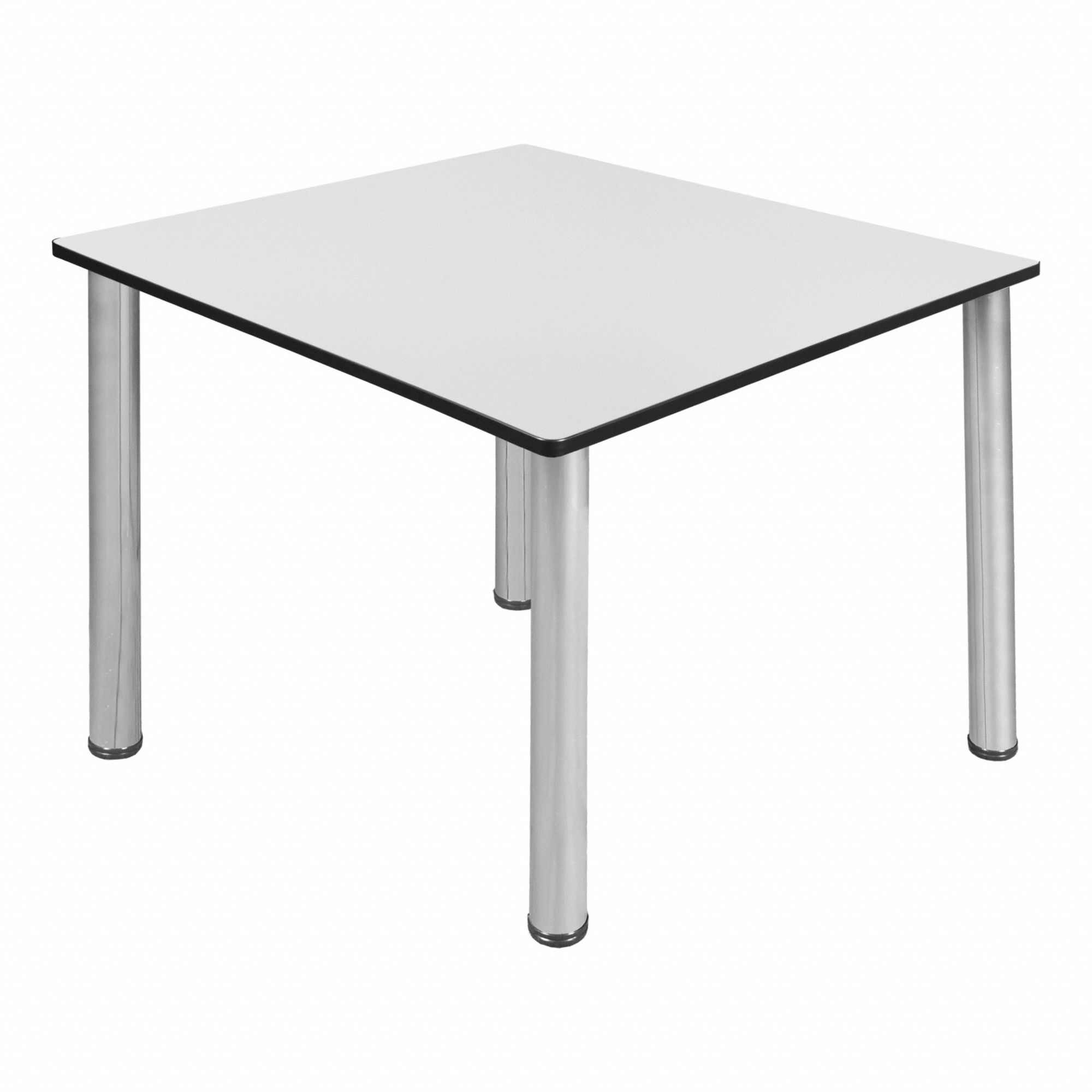 KEE, Melamine, White, Cafe/Breakroom Table - 824W65|TB4848WHBPCM - Grainger
