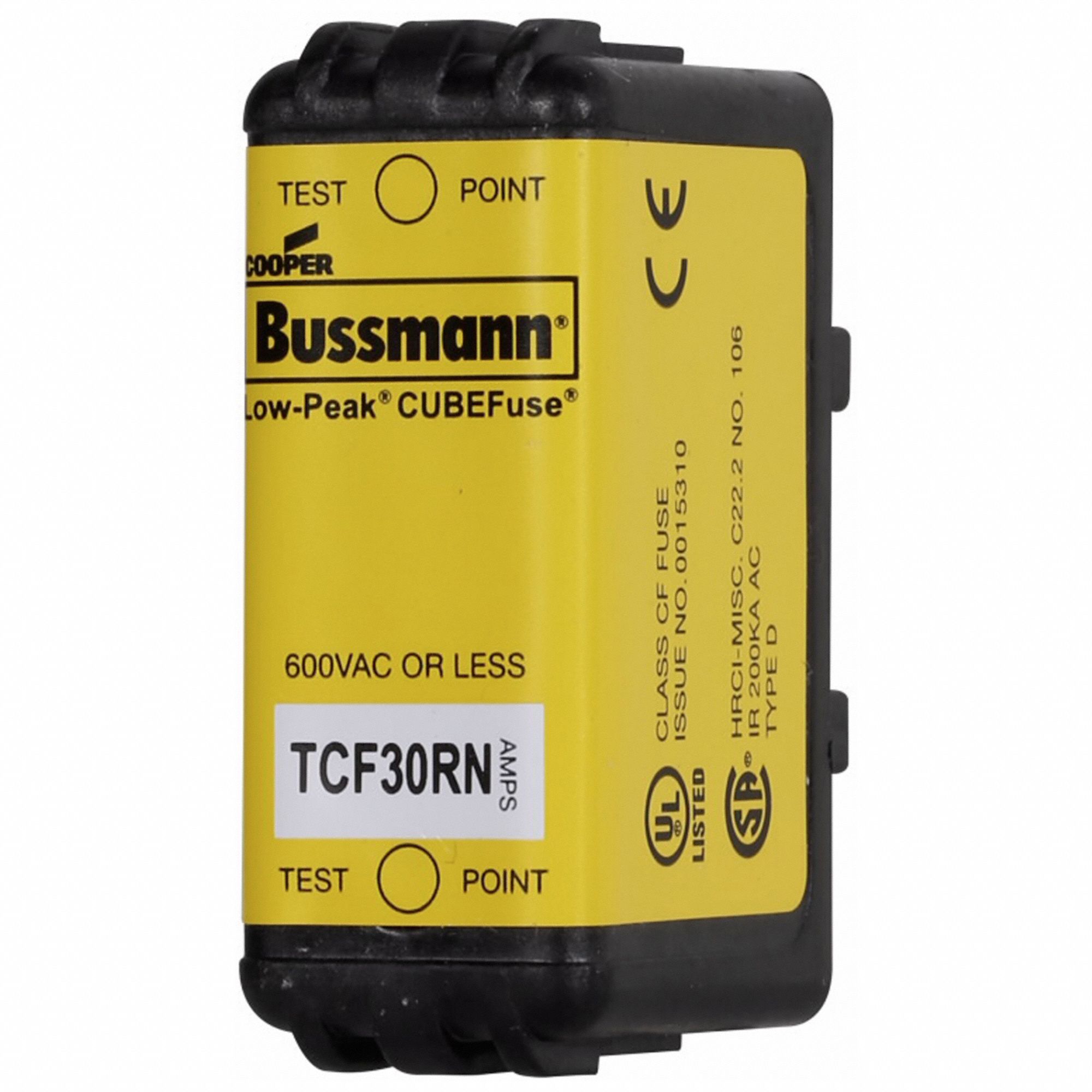BUSSMANN, Class CF, TCF Series, Fuse - 361MP3|TCF30RN - Grainger