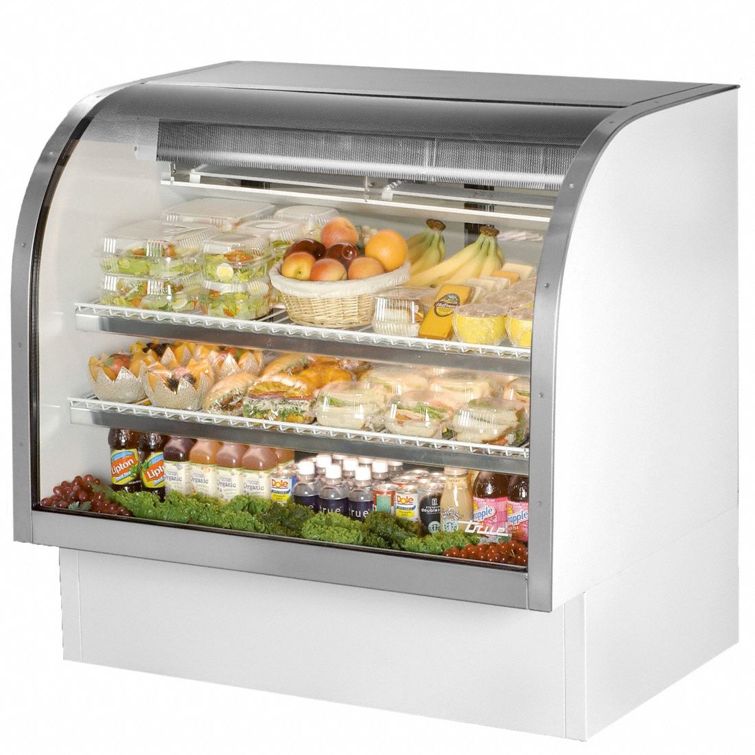 TRUE REFRIGERATION, 47 3/4 in x 48 1/4 in x 35 1/4 in, White, Deli Case ...