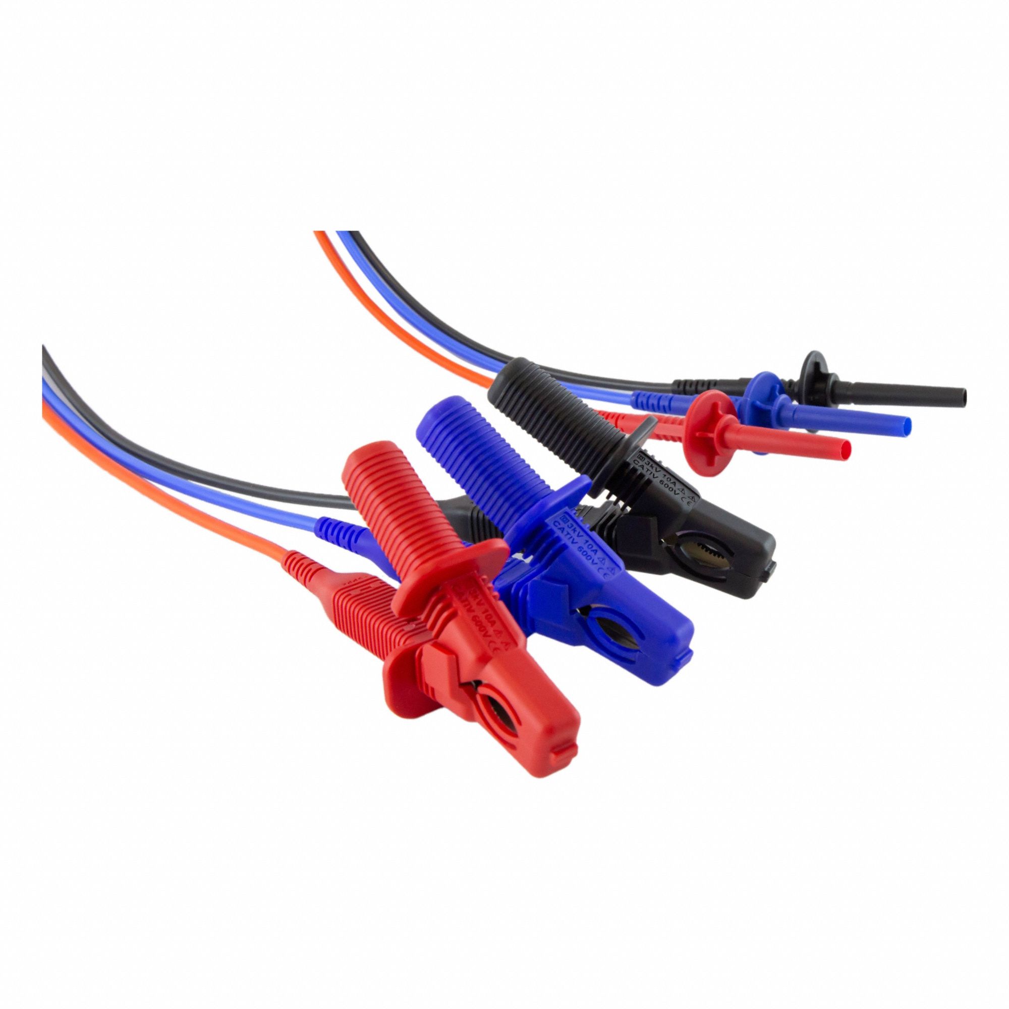 MEGGER, (3) 6 kV Medium Insulated Clips, Insulation Testers, Test Lead ...