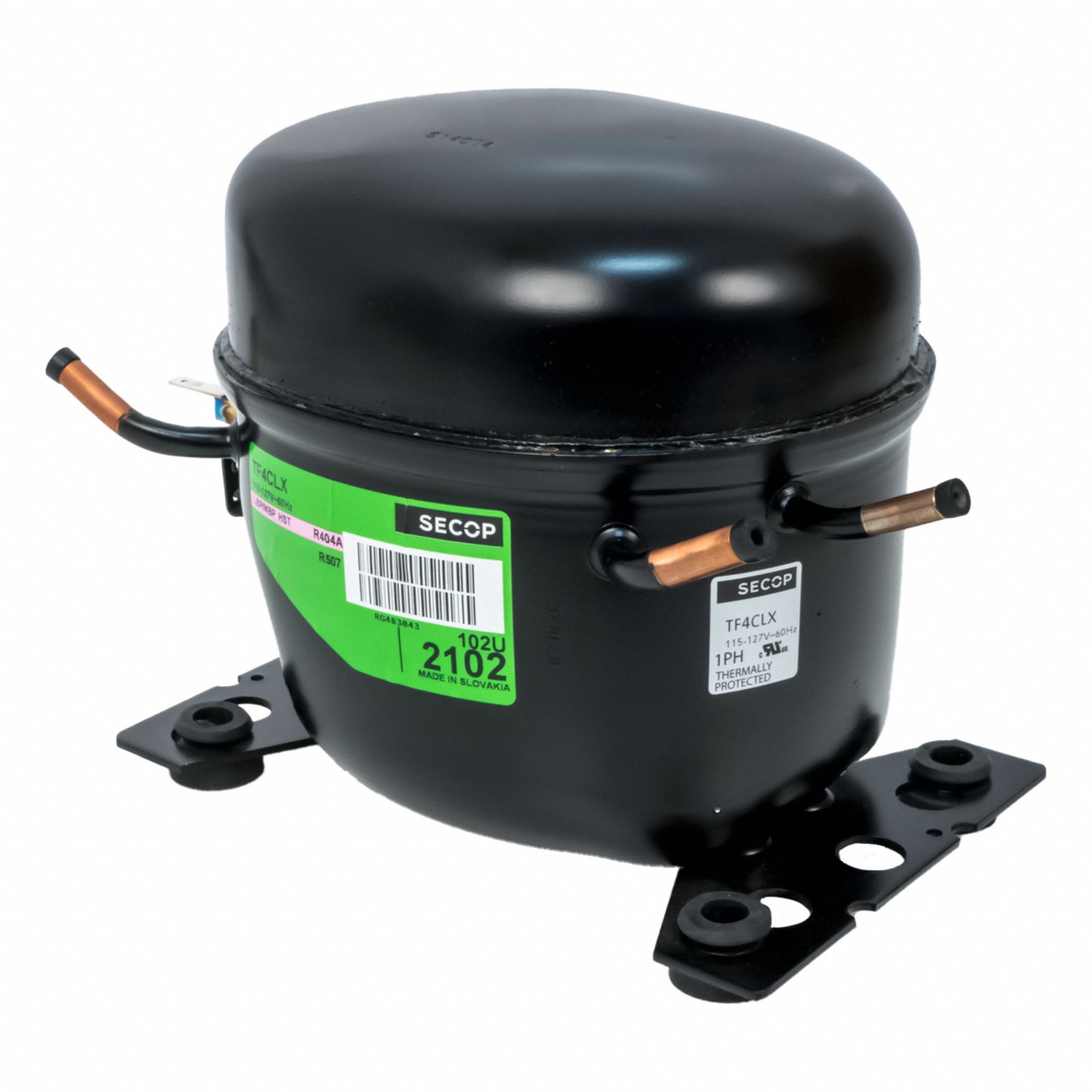 SECOP, Reciprocating, 1,285 BtuH Cooling, Compressor - 828AK7|TF4CLX-1 ...