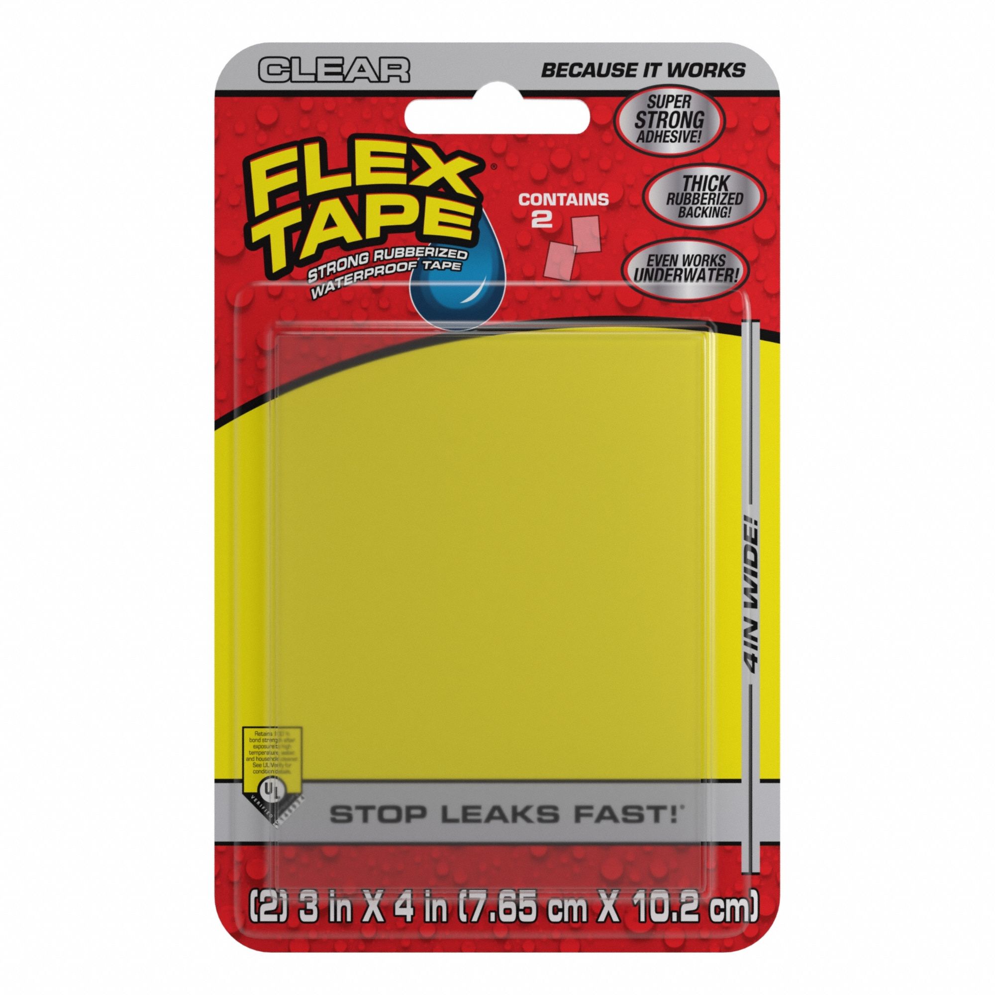 FLEX SEAL, Rubber, Clear, Flex Tape - 55KJ97|TFSCLRMINI - Grainger