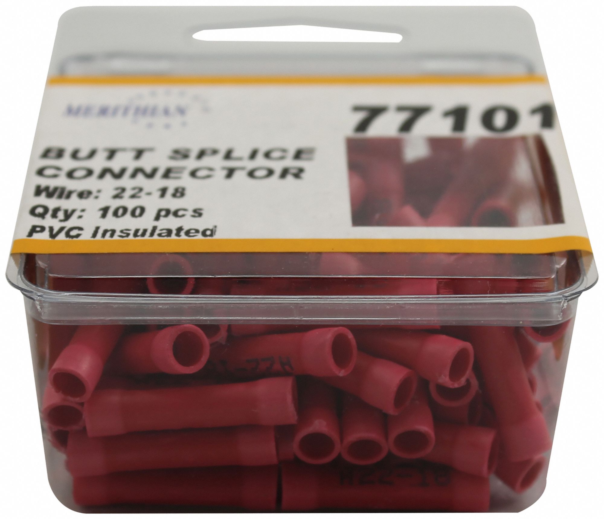 MERITHIAN SPLICE RED PVC 100/PK - 12851 - TFX77101 | 77101 - Grainger ...