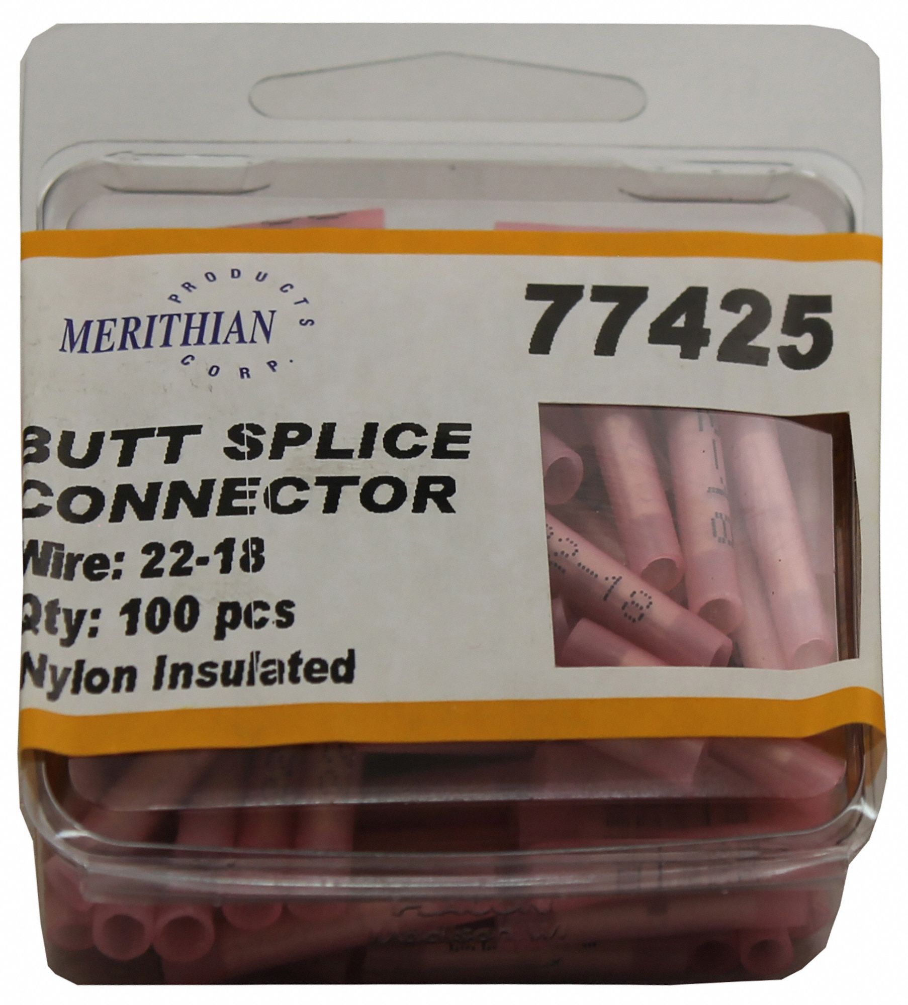 MERITHIAN SPLICE RED NYLON 100PC - Butt Splice Connectors - TFX77425 ...