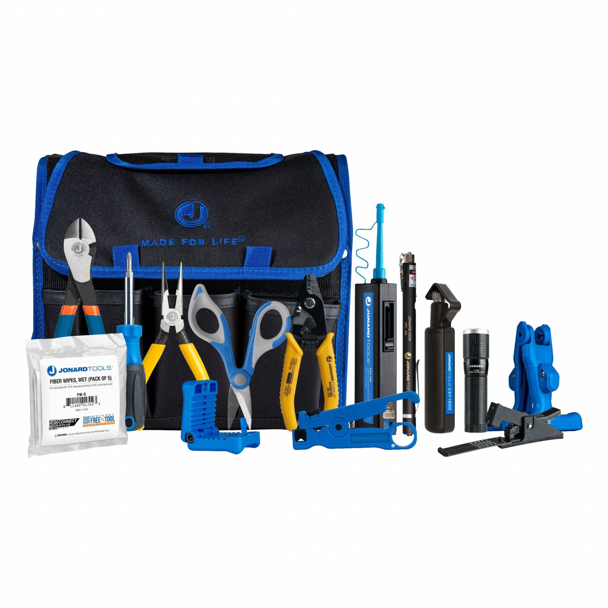 JONARD TOOLS, 15 Pieces, FC/SC/ST, Fiber Preparation Kit - 54DV95|TK ...
