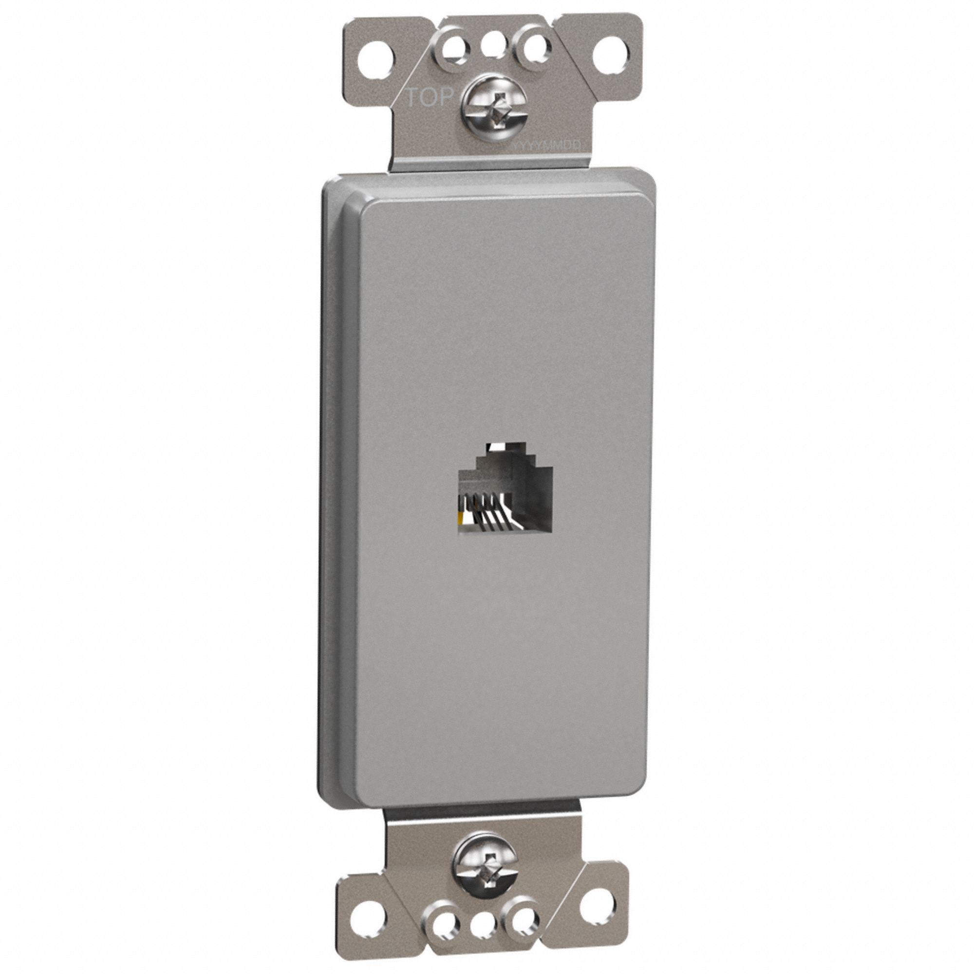 SQUARE D WALL PLATE,4 1/16 IN L,GRAY - Voice & Data Outlets, Boxes ...