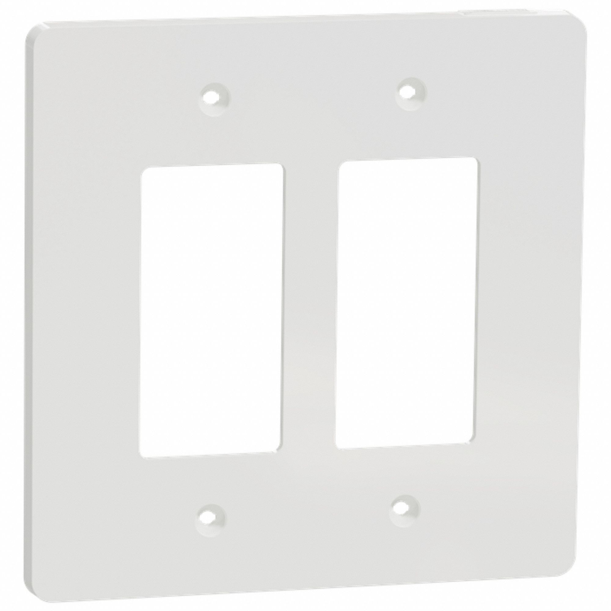 SQUARE D COVER FRAME/WALL PLATE, PLASTIC, 5.12 IN W X 5.2 IN H X 0.28 ...