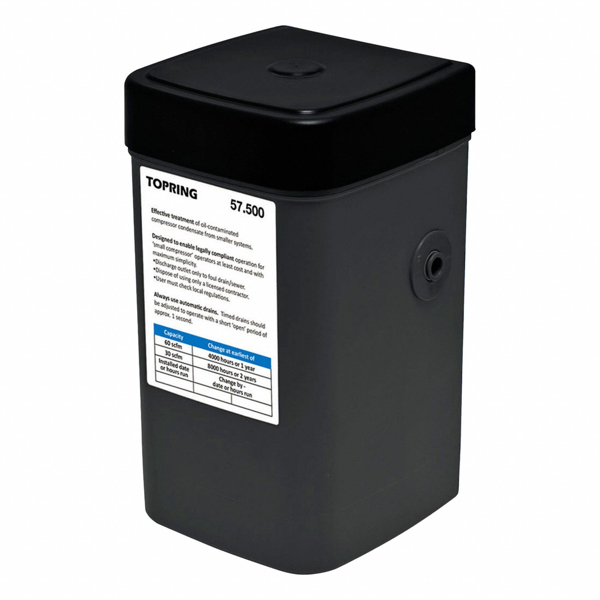 TOPRING WATER-OIL SEPARATOR,60 SCFM - 18209 - TOP57500 | 57.500 ...
