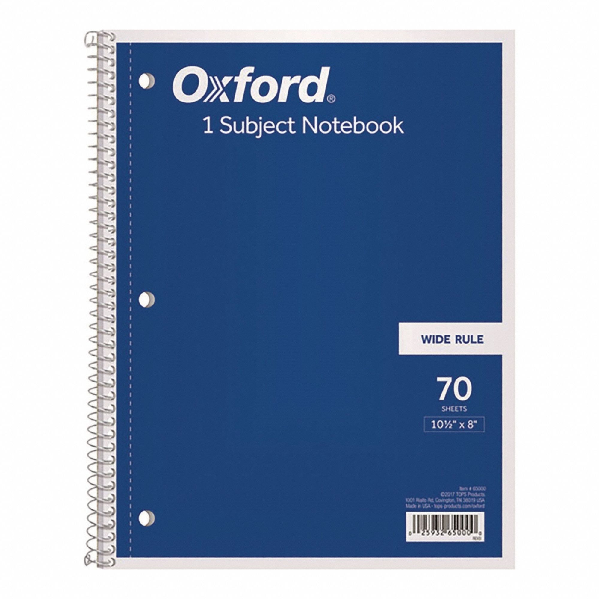 TOPS, 8 in x 10-1/2 in Sheet Size, Legal, Notebook - 35W974|TOP65000 ...