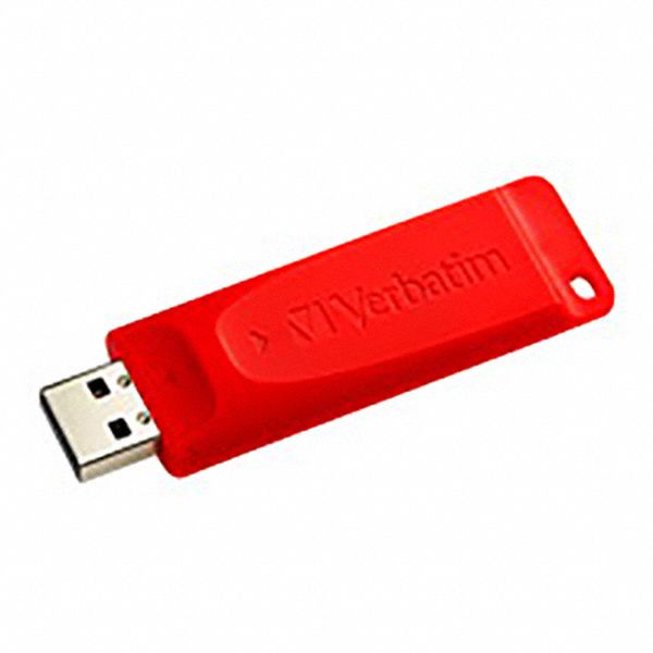 VERBATIM RED STORE AND GO USB FLASH DRIVE,8 GB - 26347 - TOY95507 ...