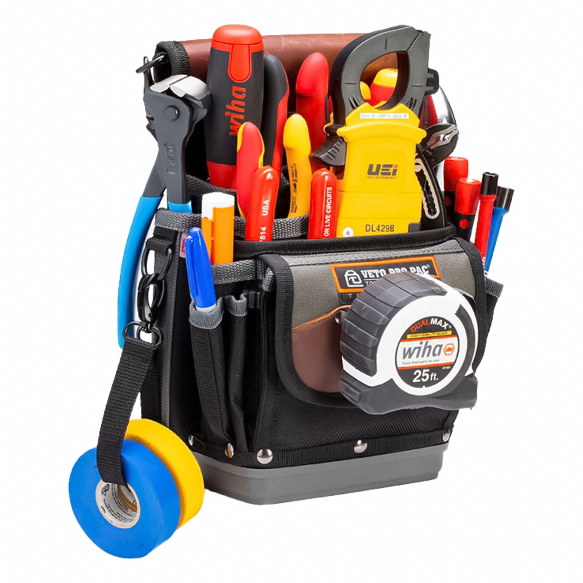 VETO PRO PAC, For 2 in Belt Wd - Max, 20 Pockets, Tool Bag - 843GT0 ...