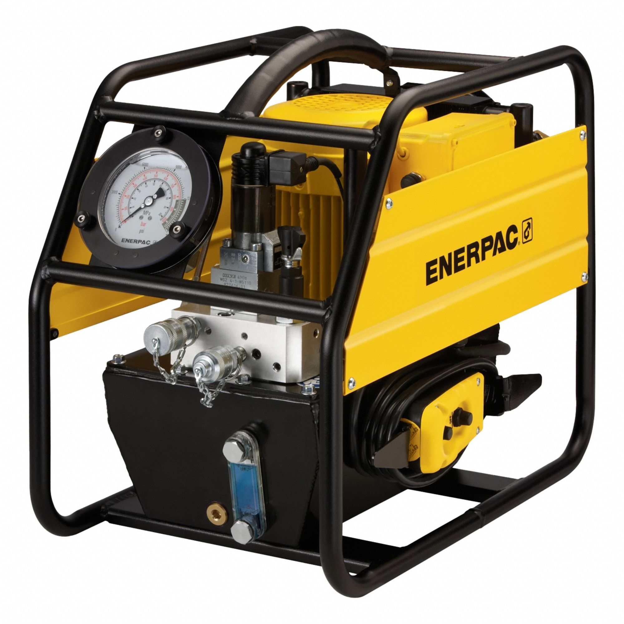 ENERPAC, 10,000 psi Max. Op Pressure, 1 hp Max. HP, Electric Pump ...