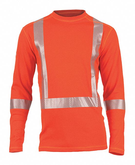DRAGONWEAR FLAME RESISTANT SHIRT,SZ 4XL,ORANGE - Arc Flash & Flame ...