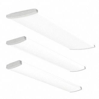 LITHONIA LIGHTING, Flat Lens, 4 ft Lg, LED Wraparound Fixture - 860A26 ...