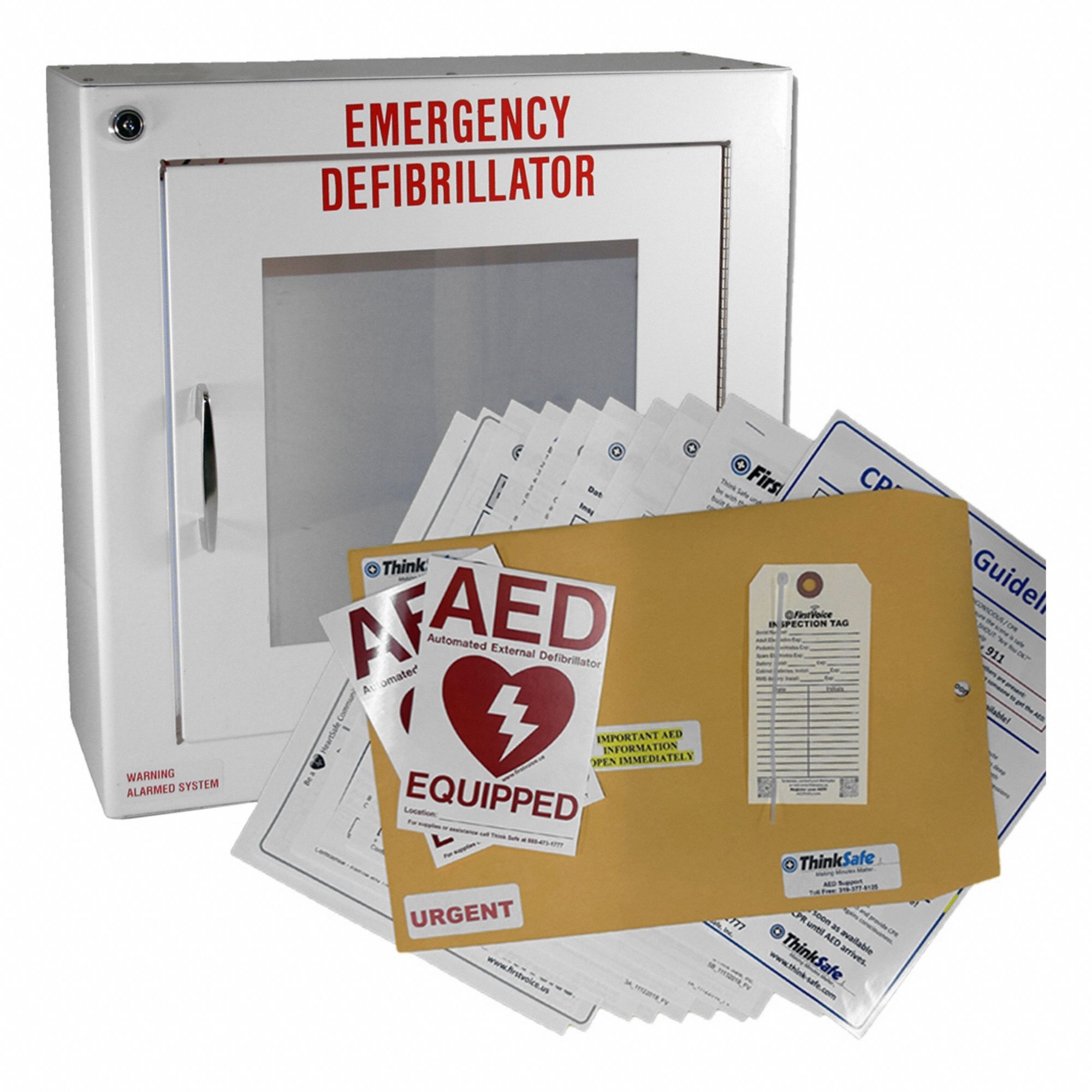 Defibrillator Storage Cabinet, Alarm Not Included, Defibrillator ...