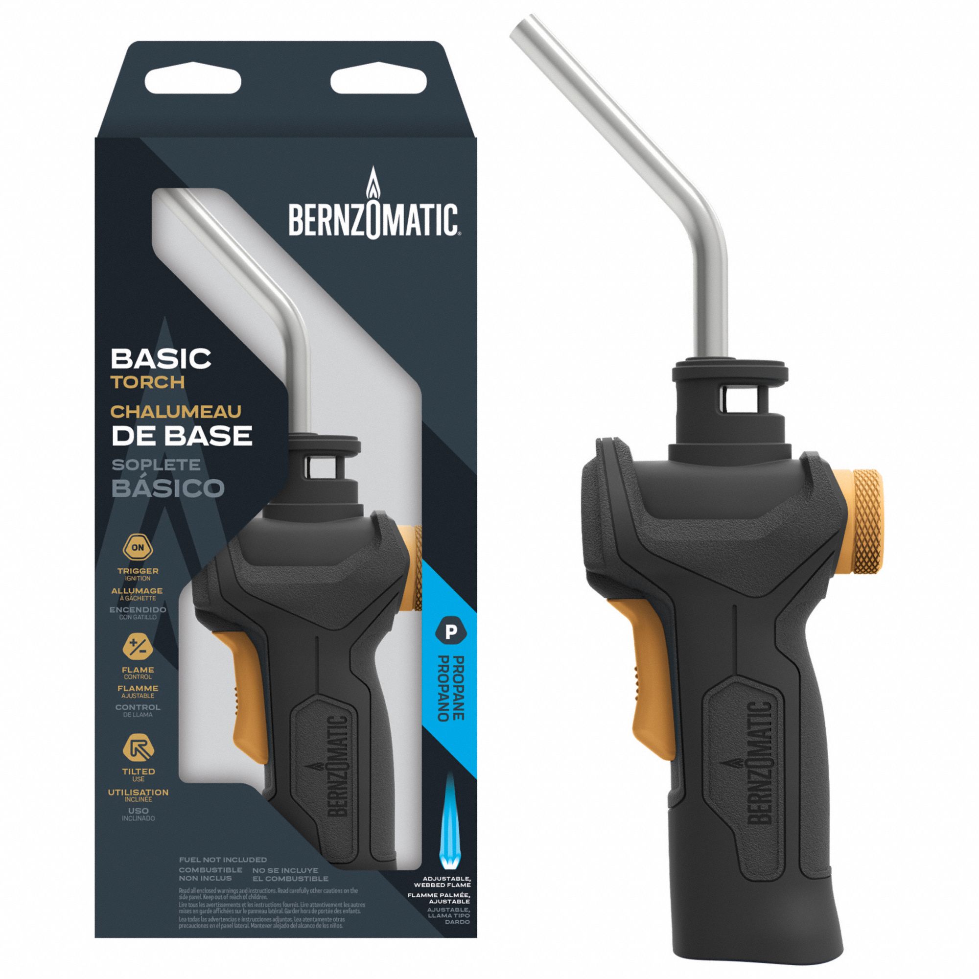 BERNZOMATIC, Webbed Flame, Trigger-Start, Torch Kit - 60HH49|421774 ...
