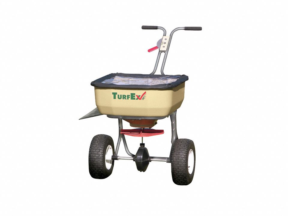 TURFEX, Landscape, Lawn and Agriculture, 120 lb Capacity, Turf Spreader ...